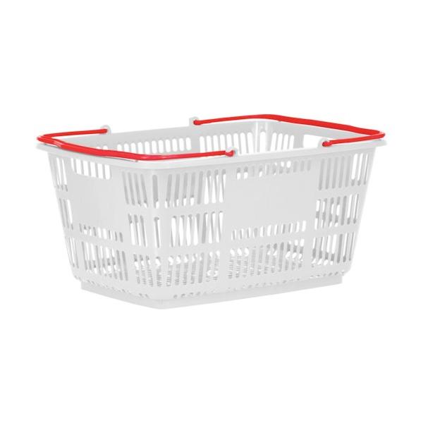 ■特徴 取っ手が内側に倒れこむのを防ぐストッパー付きです。  また、本体と取っ手が密着しないように突起を設けることで摩擦による汚れを防止できます。  ■用途 買物カゴ用に。  ピッキング用に。   【入数】 1点 CB33EWPR