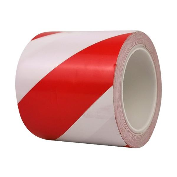 ●寸法:幅100mm×22m  ●厚さ:0.2mm  ●材質:PVC  ●色:赤白  ●一般的なラインテープより厚みを持たせ、直線がひきやすい  ●テープ引き出し時の余分な伸びが少なくシワになりやすい  ●樹脂審で紙屑混入の心配がありません...