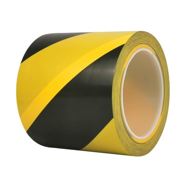 ●寸法:幅100mm×22m  ●厚さ:0.2mm  ●材質:PVC  ●色:黄黒  ●一般的なラインテープより厚みを持たせ、直線がひきやすい  ●テープ引き出し時の余分な伸びが少なくシワになりやすい  ●樹脂審で紙屑混入の心配がありません...