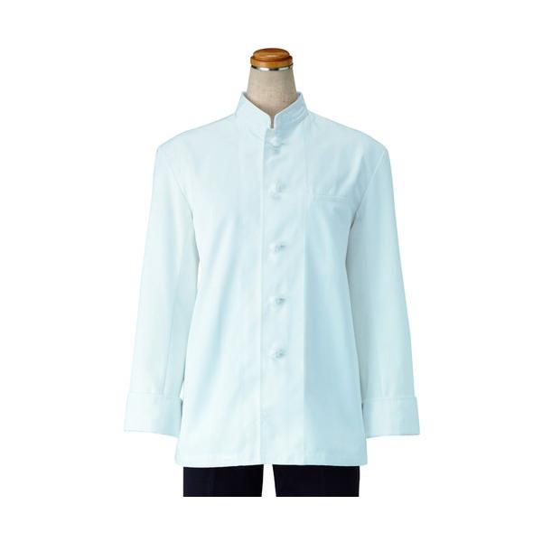 ■特徴 厨房現場で永く愛用されている定番の綿100%の［カツラギ］織り。 丈夫で燃えにくいです。 いざという時に、鍋つかみとして使える［袖口カフス］は伝統の中で生まれたプロ仕様。 ■用途 厨房・接客向けユニフォーム ■仕様 袖口カフス 組紐...