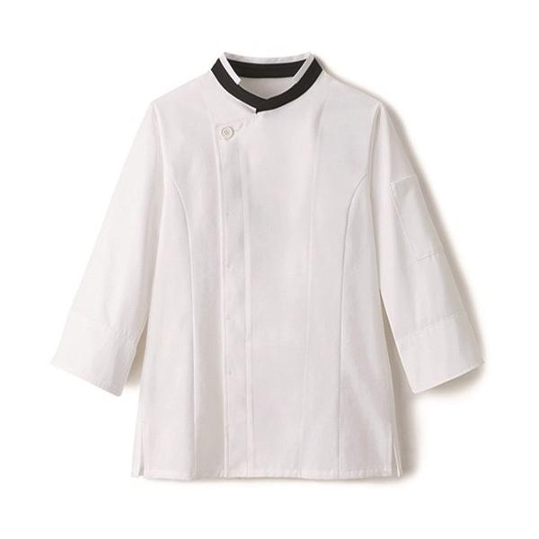 ■特徴 快適な機能を盛り込んだ、シェフ監修の本格仕様のショップコートです。 ■用途 接客、オールジャンルの飲食店向けユニフォーム ■仕様 比翼ボタン 左袖ポケット 袖下メッシュ 裾脇スリット ■材質 ポプリン（ポリエステル87%・綿13%）...