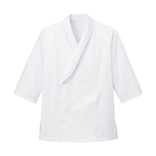 ■特徴 特定のウイルス、細菌を防止する定番ロングセラーの調理衣シリーズのショールカラー仕様。 ■用途 厨房向けユニフォーム ■仕様 比翼ボタン ショールカラー 左内ポケット 両袖体毛落下防止ネット ■材質 ポプリン（ポリエステル65%・綿3...