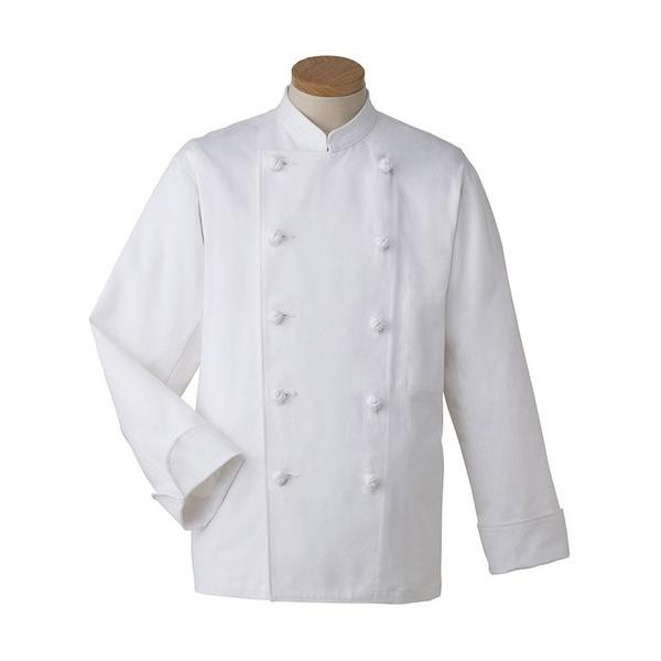 ■特徴 丈夫でシワになりにくく、乾きやすい［お手入れ簡単］なポリエステル混紡素材。 いざという時に、鍋つかみとして使える［袖口カフス］は伝統の中で生まれたプロ仕様。 ■用途 厨房・接客向けユニフォーム ■仕様 袖口カフス 組紐釦 内ポケット...