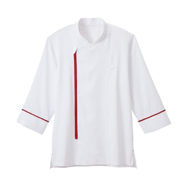 ■特徴 高機能・快適素材を使用した、軽量で動きやすいショップコートです。 着脱しやすいファスナー仕様&amp;ネームループ付きで、業務中の利便性にも配慮しています。 ポケットなしで異物混入リスクを軽減、袖の内側には体毛落下防止ネットを備えた...