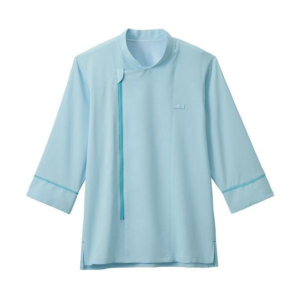 ■特徴 高機能・快適素材を使用した、軽量で動きやすいショップコートです。 着脱しやすいファスナー仕様&amp;ネームループ付きで、業務中の利便性にも配慮しています。 ポケットなしで異物混入リスクを軽減、袖の内側には体毛落下防止ネットを備えた...