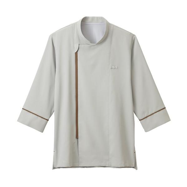 ■特徴 高機能・快適素材を使用した、軽量で動きやすいショップコートです。 着脱しやすいファスナー仕様&amp;ネームループ付きで、業務中の利便性にも配慮しています。 ポケットなしで異物混入リスクを軽減、袖の内側には体毛落下防止ネットを備えた...