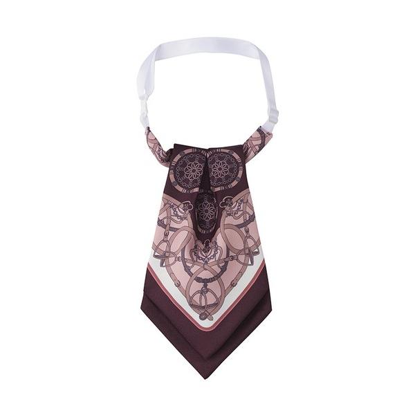 ■特徴 チェーンやベルトなどのモチーフを配したクラシカルなスカーフ柄のアスコット型のタイです。 ■材質 クラシックベルト・タイ（ポリエステル100%）    【原産国】 000 GNTL1973D4F