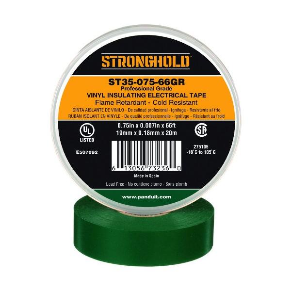 ●色:緑 ●幅（mm）:19.1 ●長さ（m）:20 ●厚さ（mm）:0.18 ●粘着力（N/10mm）:2.2 ●引張強度（N/10mm）:30 ●使用温度範囲（℃）:-18〜105 ●屋内外用 ●伸び率:260％ ●UL適合品（600V...