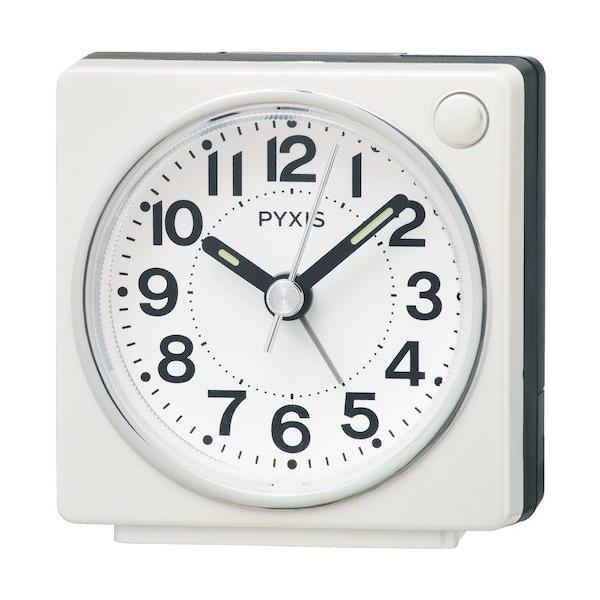 置き場所を選ばないコンパクトサイズのクオーツ目ざましです クオーツ 電子音 スヌーズ ライト 蓄光 スイープ 色:白パール 高さ(mm):65 厚さ(mm):38 電源:単三アルカリ電池×1（別売） 電池寿命:約1年   【入数】 1個 N...
