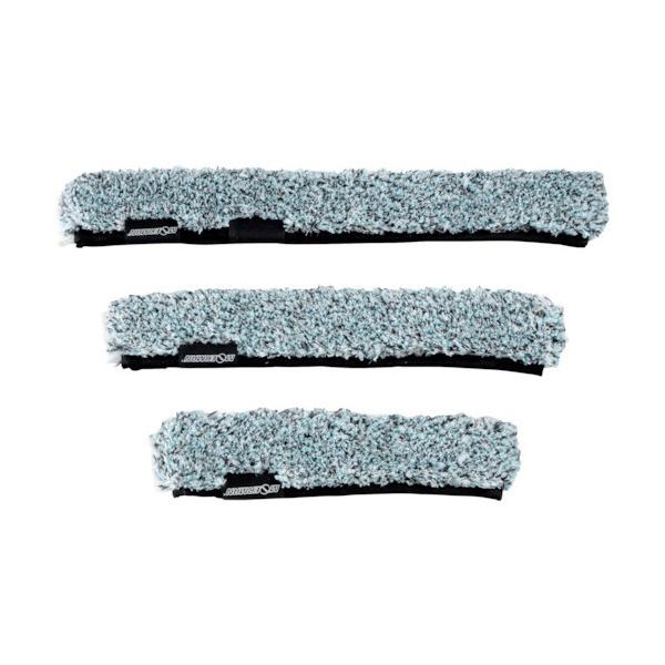 ■特徴 頑固な汚れをこすり落とす硬い繊維と3色のマイクロファイバーの組み合わせで、網戸やガラスについたタバコのヤニ、こびりついた汚れなどを簡単に取り除きます。 高い吸水性と保水性も特長です。 これまでのスリーブよりも面ファスナーも改良し、大...