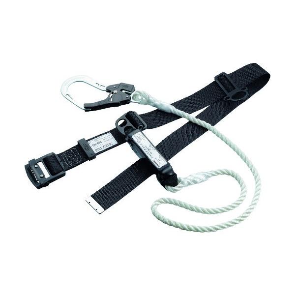 握りやすく掛けやすい大口径フックを採用しています。 第一種ショックアブソーバ付きです。 厚生労働省「墜落制止用器具の規格」適合品 胴ベルト型 第一種 最大自由落下距離:1.8m 落下距離:3.6m 色:黒 胴ベルト幅×長さ(mm):50×1...