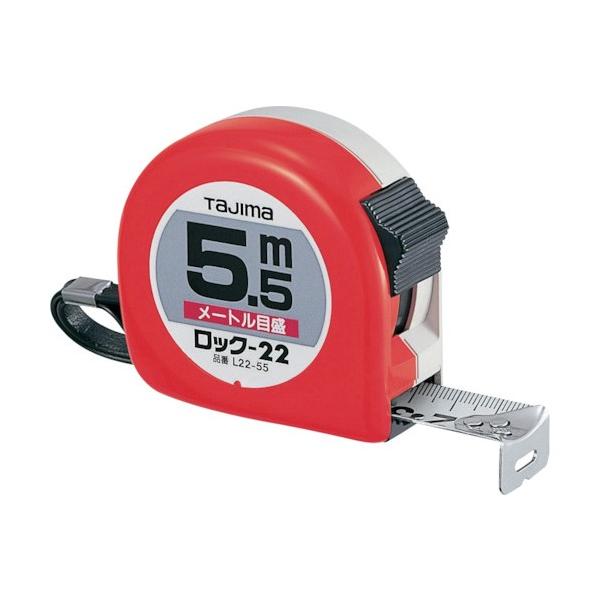 ■特徴 テープを固定できる、ロックタイプです。 ショックアブソーバー付です。 テープ幅19mm以上は表・裏両面目盛です。（ただしＬ25-100ＢＬは片面目盛）  ■仕様 移動爪 ロックタイプ JIS1級 両面目盛 ベルトフック付 ショックア...