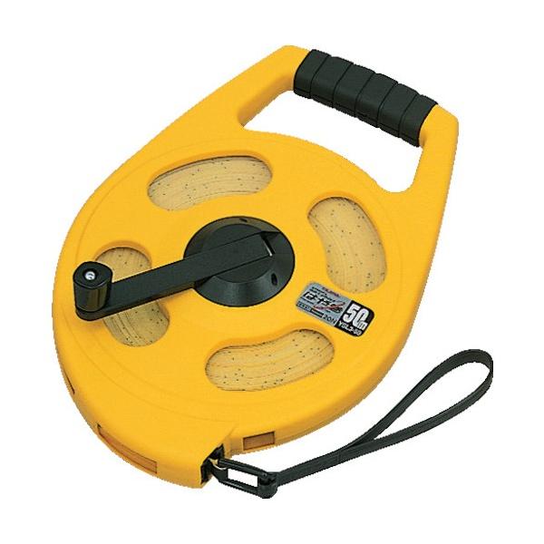 ■特徴 従来品と比較してテープを3倍の速さで巻き取ります。（当社比） 白/黄ツートンカラー両面目盛です。（表面:白色/2mm目盛・裏面:黄色/5mm目盛） メートルごとの位置が分かる赤色オビ付です。 折れにくい0点補強が施されています。 絶...