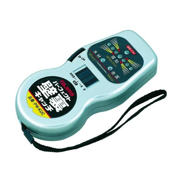 ■特徴 電子下地材探知器です。 1台で木材またはプラスチック・金属の両方を探知する両機能一体型です。 壁、天井などの表面材で隠れて見えない下地材を探知します。  ■用途 下地検知器。  ■仕様 感度2段切替式(通常・高感度)＋簡易金属探知機...