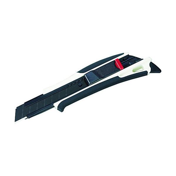 ブレードがオートバックするので、開梱作業に最適です。 エンドのフィンで突く・回す・こじるなどが自在です。 安全ロープ取付穴付です。 替刃内蔵スペース付です。 総焼入れメタル貫通ホルダーで強度3.5倍を実現しました当社従来比 用途 厚物切断用...