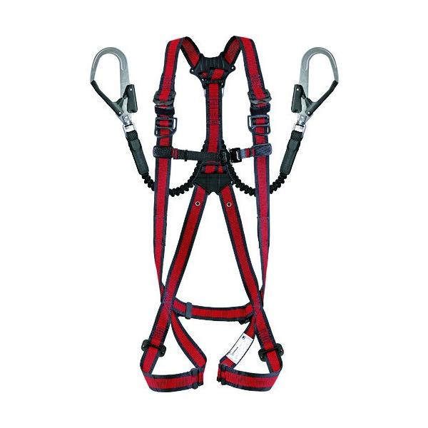 ■特徴 フルハーネス型用 タイプ1です。 束縛感の少ないY型構造を採用したエントリーハーネスです。 伸縮するので邪魔にならない蛇腹式ランヤードロープです。 L2硬質焼入ゲートスチールフックです。 より戻し付です。  ■用途 新規格対応SEG...