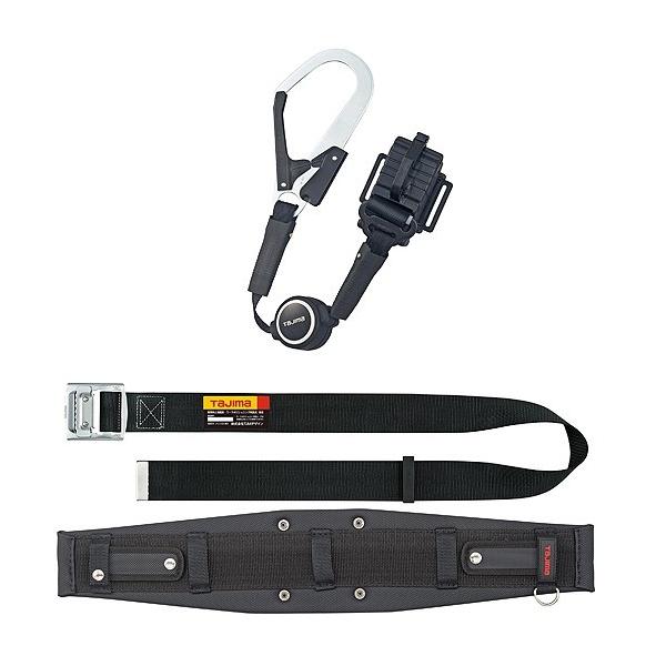 ●腰周りを邪魔しない縦型ランヤード巻取式セット ●特長: 胴ベルト/胴ベルト用ランヤード/胴当てベルトの3点セット ●サイズ:M ●ランヤード種類:巻取シングル ●セット内容:胴ベルトスチールワンフィンガーバックル、胴ベルト用ランヤードER...