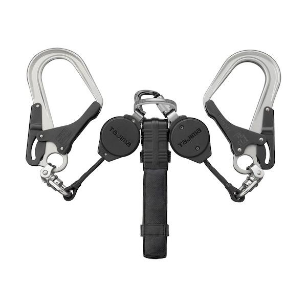 ■特徴 邪魔にならない小型巻取器です。 本体重量30%と軽量化されています。（同社比） 高耐久布製カバーを採用しています。  ■用途 新規格対応ハーネス用ランヤード  ■仕様 種類：フルハーネス型用 タイプ1 ショックアブソーバー種別：第一...