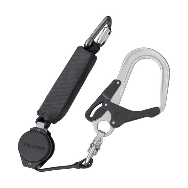 【商品説明】   ●130kg対応ランヤード。   ●高所作業・低所作業どちらでも使える！兼用ランヤード。   ●落下距離を最短に抑えるロック装置付き巻取リール。   ●邪魔にならない小型巻取器。   ●軽さに優れたアルミゲートを採用した最...