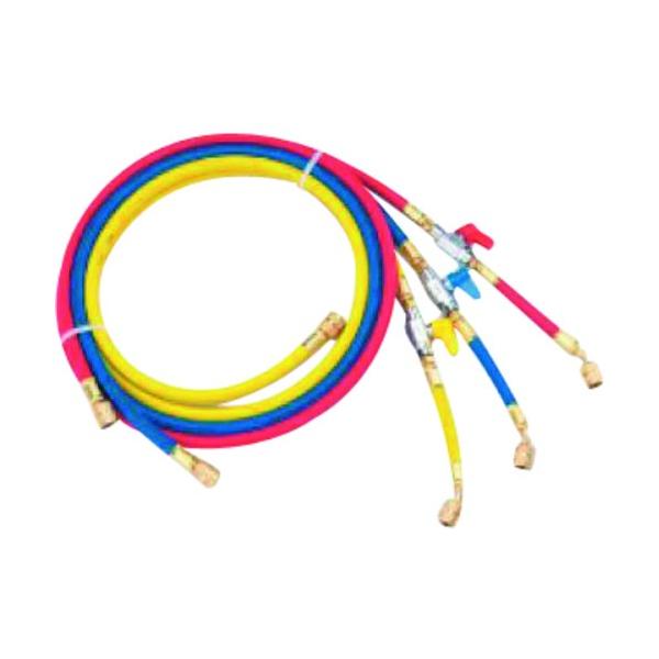 ■ 接続口径…5/16″フレア ■ 製品使用圧力…〜5.5MPa ■セット内容…〈赤・青・黄〉3本セット ◇TA132AA（TA132AA-1〜-3 各1本） ◇TA133AB（TA133AB-1〜-3 各1本） □ 内部ナイロンコーティン...