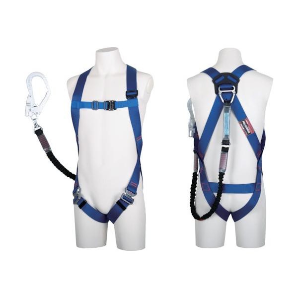 ■特徴 必要最小限のベルト構成のシンプル設計で、抜群の動きやすさを実現しています。 安全性能を保ちながらもツヨロンハーネスシリーズの最軽量モデルです。 ノビロンランヤードは、使わない時には短く縮んでいますので、移動時の引掛りを防げます。 ノ...