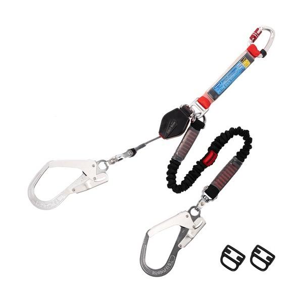 ■特徴 常時巻取タイプで軽量・小型なコルトリトラと伸縮自在なノビロンランヤード付です。  ■仕様 厚生労働省「墜落制止用器具の規格」適合品 ランヤード種別：タイプ1 ランヤード巻取式：幅18mm×長さ1600mm ランヤード　ノビロン：幅3...