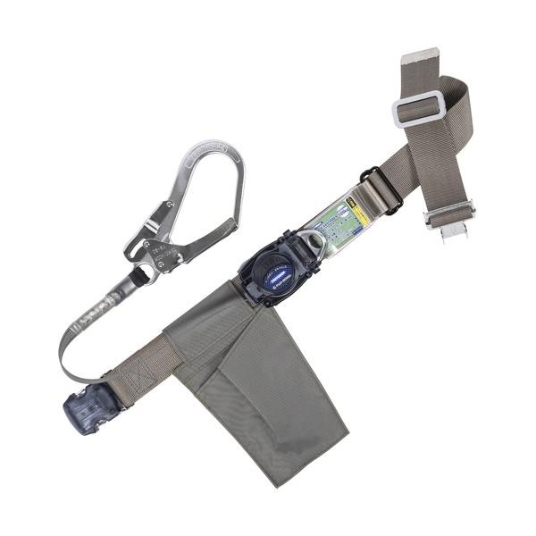 ■特徴 ロック機能なしのシンプルな巻取器式。 胴ベルトの着脱が容易なワンタッチバックルタイプ。 ■材質 ナイロン（ベルト部） ■注意 装備体重100kgまでの方用です。   【入数】 1点 TBRNOT590SL1MBP