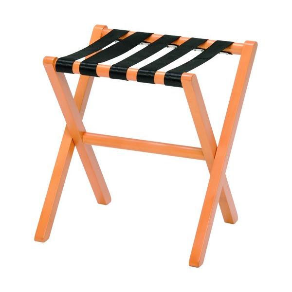 ■特徴 荷物を置く折りたたみ式の台です。  ■用途 施設入り口などに。  ■材質 フレーム：ハードウッド ベルト：ナイロン   【カラー】 ブラック 【入数】 1個 MZ6001507