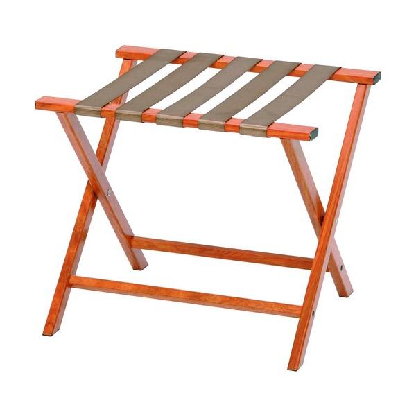 ■特徴 荷物を置く折りたたみ式の台です。  ■用途 施設入り口などに。  ■材質 フレーム：アルミ ベルト：ナイロン   【カラー】 ブラウン 【入数】 1個 MZ6001059