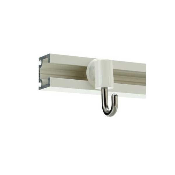 ●推奨荷重:30kg(1mあたり30kgまで) ●セット内容:レール(穴空き:ビス8本付き)2m1本、CBフック4個、キャップ2個(両端分) ●カラー:ホワイト   【サイズ】 2m 【カラー】 ホワイト 【入数】 1セット