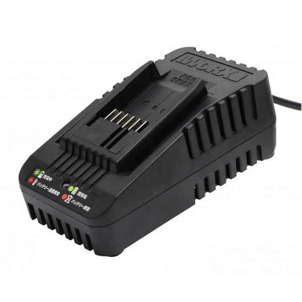 ●充電インジケータ付きWORX 20V MAX リチウムイオンバッテリーパックに対応。 _x000D_ 適応機種:WA3575・WA3578_x000D_ ●入力電圧:AC100V 50/60Hz_x000D_ ●入力電力:50W_x000...