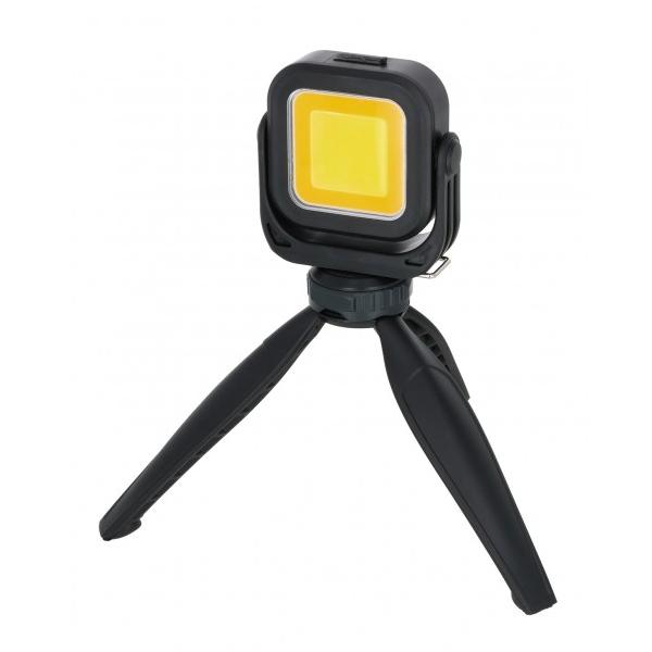 ●アウトドアの常夜灯や夜間作業時の照明に  ●調光・調色機能付き  ●可動式スタンド  ●強力マグネット付き  ●吊り下げフック(仕様）  ●使用電球:COB白色LED・COB電球色LED  ●連続点灯時間(満充電時):約1時間30(HIG...