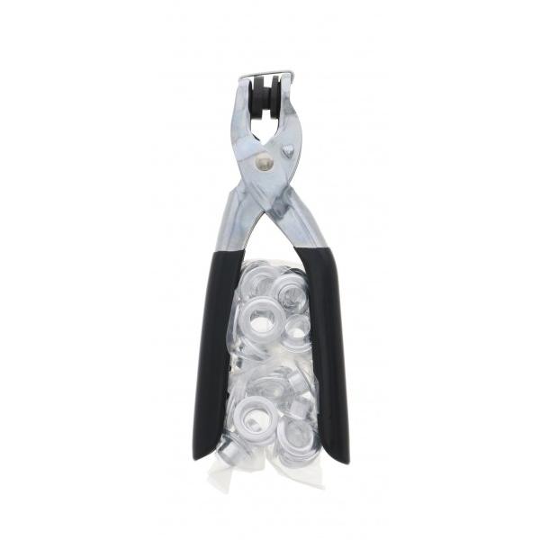 テント・シート・ビニールハウスなどの穴の補強・補修に（仕様）本体:スチール ハトメ:アルミニウム(付属）アルミニウム製ハトメ:20組入   【入数】 1セット NO7