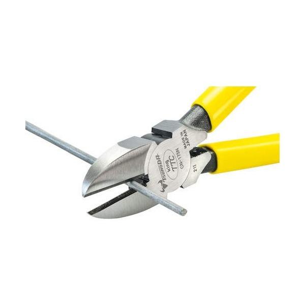 ■特徴 耐久性、切断能力に優れ、長年に渡りお使い頂けます。  ■用途 電気工事、DIYでの針金やステンレス、より線の切断に。  ■仕様 厚刃  ■材質 特殊合金鋼 グリップ：塩化ビニール  ■注意点 非絶縁工具です。電源を切ってお使い下さい...