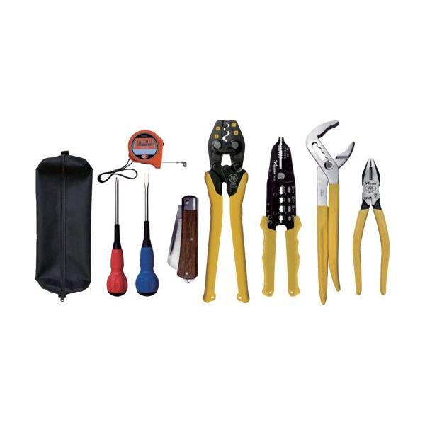 ■特徴 第二種電気工事士技能試験必須の工具セットです。 第二種電気工事士技能試験の受験に必要な工具と時短できる便利なVVFストリッパーも入ったお得なセットです。 持ち運びに便利な収納袋付きです。  ■用途 電気工事全般及び電気工事士技能試験...