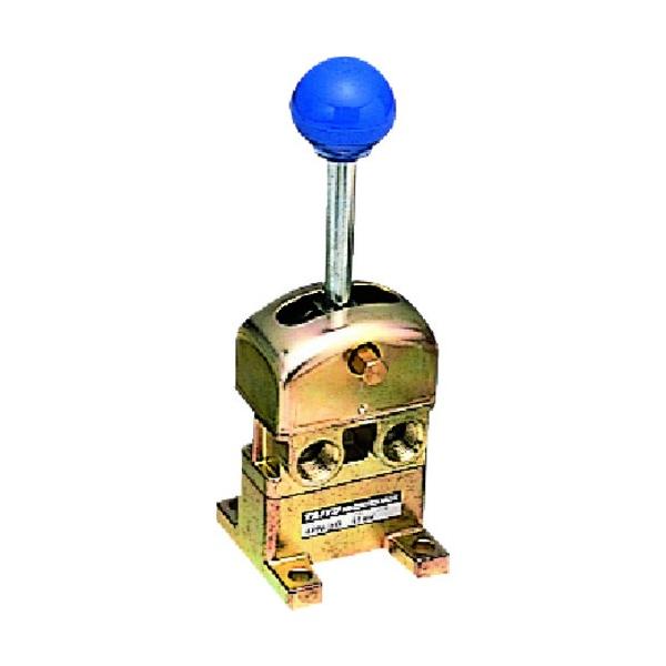 ■特徴 無給油で使用できます。 取り付け方向は自由で、どのように取り付けても支障はありません。 堅牢な構造です。 3位置クローズドセンタ形です。  ■用途 手動式切替弁。  ■仕様 流体温度：-10〜50℃(凍結なきこと) 使用圧力：1MP...