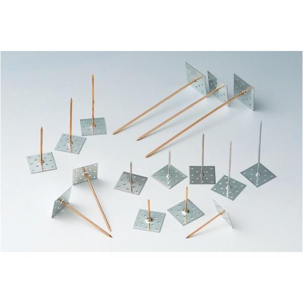 防音・吸音工事用接着工法 スピンドル鋲(硬質)は、グラスウールやロックウールなど繊維系断熱材の取り付け用の鋲です。  現場環境に配慮した、六価クロム化合物等でのクロメート処理素材を使用していないクロメートフリー対応品です。  材質:アルミ硬...