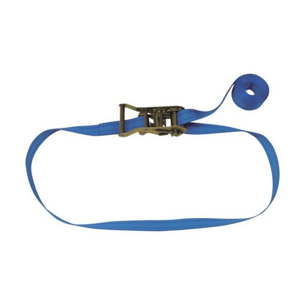 ■特徴 高強力ポリエステル糸を使用していますので耐候性・耐久性に優れています。 破断強度がひとめで分かるブラックライン入りです。  ■用途 輸送時の荷崩れ防止。  ■仕様 エンドレスタイプ カムバックル式 破断強度(kN)：40  ■材質 ...