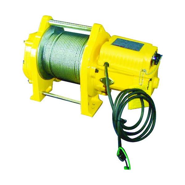 ■特徴 100Vで最大150kgを揚重可能という小型パワフル仕様です。 直接制御方式です。 大型ドラム採用のため標準ワイヤ径で81mまで巻き取り可能です。  ■用途 建設業・製造業などの揚重作業に。  ■仕様 2点押ボタン式 専用ワイヤーロ...