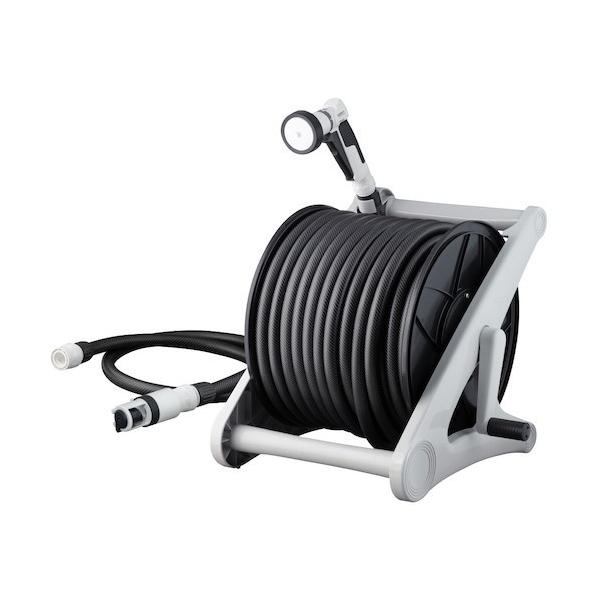 ■特徴 狭内径15mmのホース仕様により、普通ホースである内径12mmのホース仕様よりも流量たっぷり使用できるホースリールです。 散水ノズルは流量調整可能で4水形ございます。 ■用途 一般家庭での屋外散水用 流量たっぷり水やりをされたい方に...