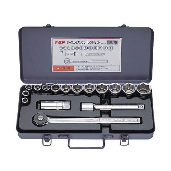 商品画像はイメージ画像です。実際とは異なる場合がございます。 ボルト・ナットを傷めないサーフェイスソケットレンチセットです。 用途 ボルト・ナットの締めつけに セット品です 差込角(mm):12.7   【サイズ】 差込角12.7mm 【入...