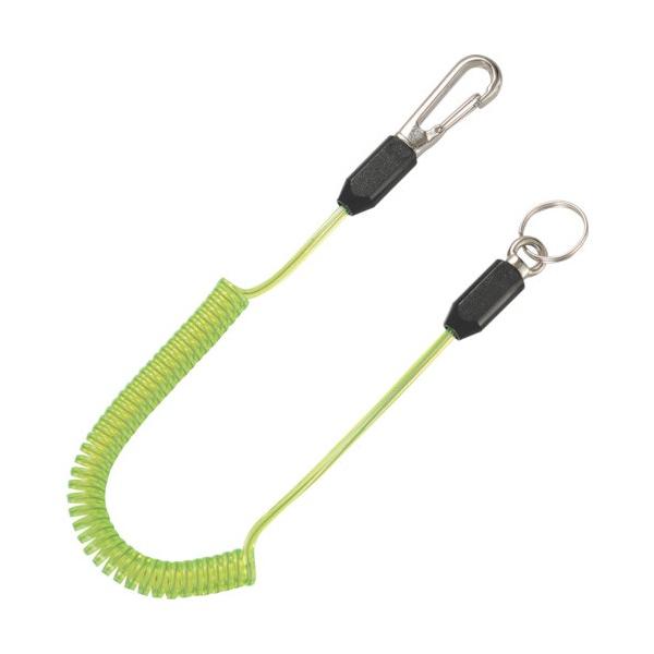 復元力が高い四角コイルタイプです。 コイル巻き部に隙間が無いので擦れることなく2本掛けでもからみにくいです。 丸コイルに比べて安全強度は1.6倍です。 用途 工具類の落下防止用。 最大使用荷重(kg):0.5 安全強度:約20kgf 自然長...