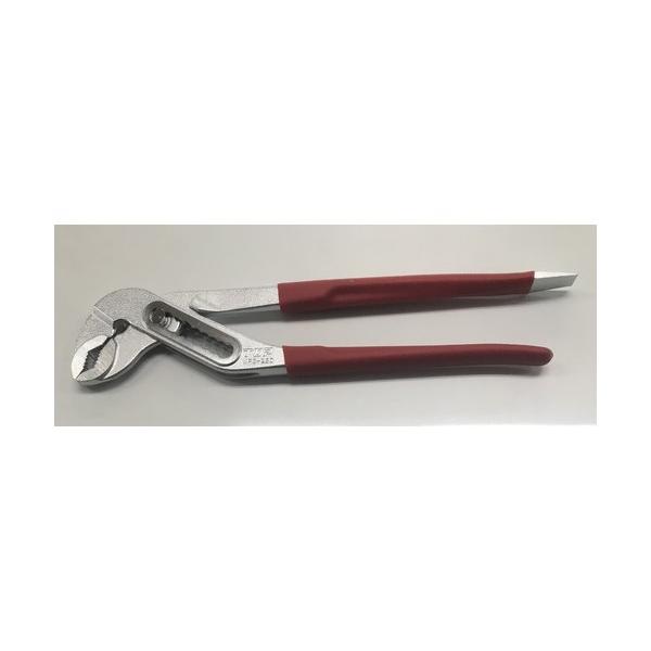 ■特徴 ご好評をいただいている三枚合せウォーターポンププライヤの限定カラーです 全国限定1300本 3枚合わせ構造だから、ガタつかず食い付き抜群 ■用途 水道、ガス、エアー等の配管用パイプ継手の着脱に最適です。 ■仕様 三枚合わせウォーター...