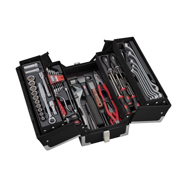 商品画像はイメージ画像です。実際とは異なる場合がございます。 自動車整備向けに欠かせない工具を厳選した工具セットです。 自動車整備用&amp;各種産業機械用 差込角12.7mm(1/2inch) 入組数 56 入組品番 ソケット（6角） 4...