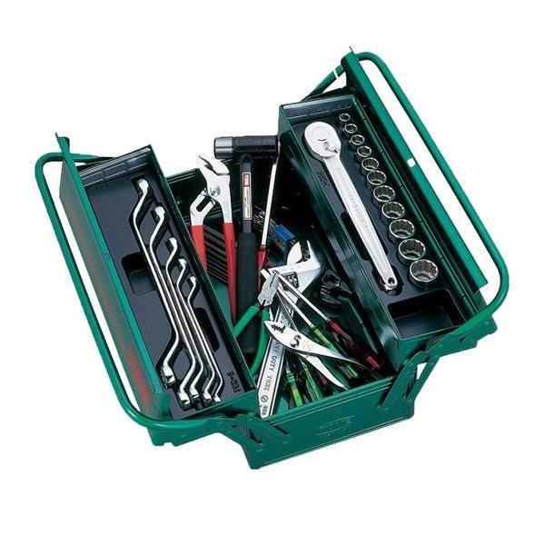 工具を厳選し、各種産業機械の整備に適したセットです。 各種産業機械用 差込角12.7mm(1/2inch) 入組数 46 入組品番 ソケット（6角） 4S-10 4S-12 4S-13 4S-14 ソケット（12角） 4D-17 4D-19...