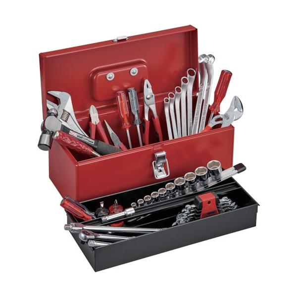 手軽に持ち運びができ、自動車整備用としてさまざまな場面に役立つ充実のセットです。 自動車整備用&amp;各種産業機械用 差込角9.5mm(3/8inch) 入組数 43 入組品番 ソケット（6角） 3S-08 3S-10 3S-12 3S-...