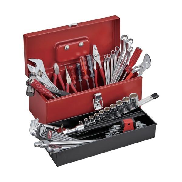 手軽に持ち運びができ、自動車整備用としてさまざまな場面に役立つ充実のセットです。 自動車整備用&amp;各種産業機械用 差込角12.7mm(1/2inch) 入組数 43 入組品番 ソケット（6角） 4S-08 4S-10 4S-12 4S...