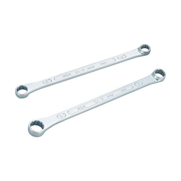 商品画像はイメージ画像です。実際とは異なる場合がございます。 高さ制限のある狭い箇所に最適です。 めがね部は12角です。 用途 六角ボルト・ナットの締付け、緩め作業。 ストレートタイプ 対辺寸法(mm):12×14 全長(mm):224 首...