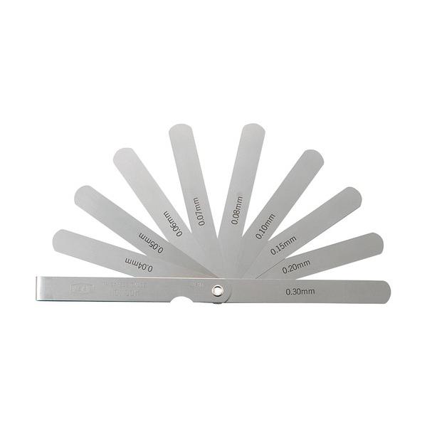 商品画像はイメージ画像です。実際とは異なる場合がございます。 狭いすき間でも正確に測定できます。 用途 すき間の測定に。 工具は本来の使用目的以外には使用しないでください。 リーフ形状:A 長さ(mm):81 枚数(枚):9 厚さ(mm):...