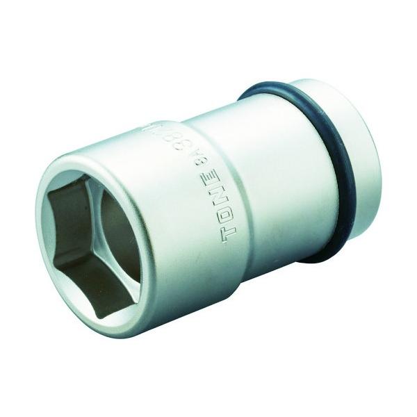 商品画像はイメージ画像です。実際とは異なる場合がございます。 ■特徴 大型バス・トラック用ホイールナット着脱専用です。 アウターナット・インナーナットの着脱作業が1個のソケットでできる省力工具です。  ■付属品 ピン・Oリング   【サイズ...